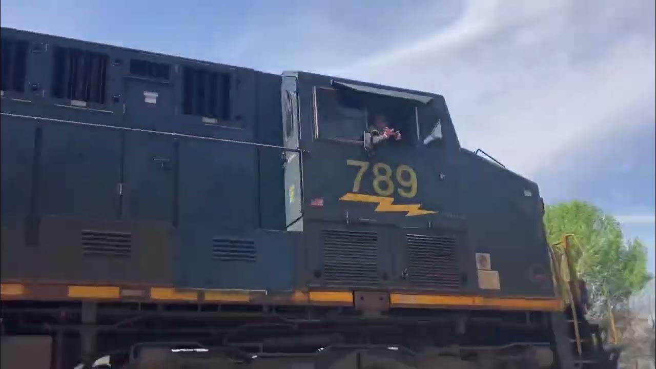 CSX 789 Leads CSX I038 Double Stack NB With Buddy Driving Florence SC - YouTube