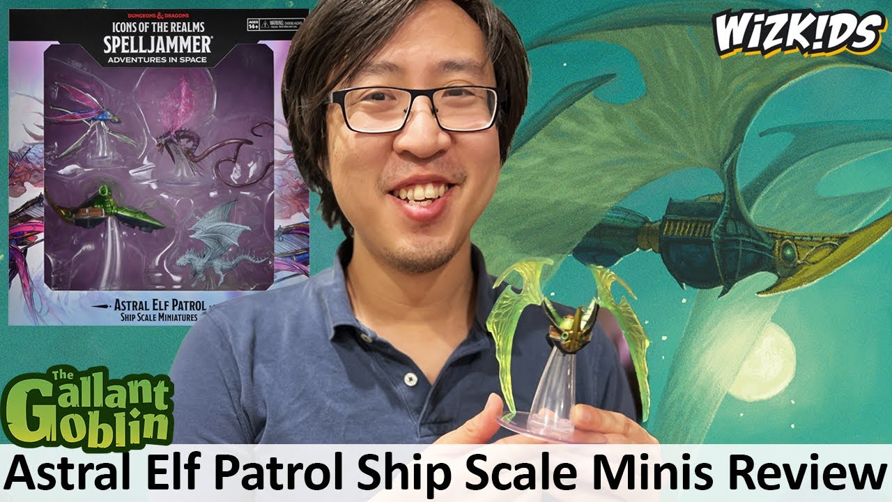 Astral Elf Patrol - Spelljammer Ship Scale Prepainted Minis - WizKids D ...