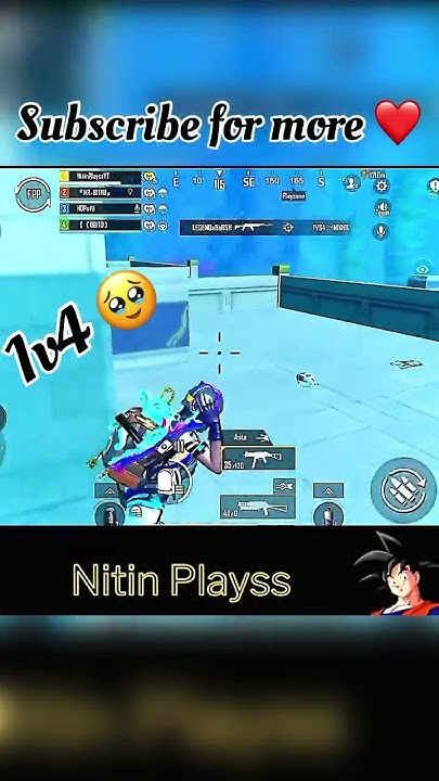 "BGMI Fights of the Day: 1v4 Showdown & Epic Clutch Moments! 🔥 #bgmi #shorts #shortsfeed" - YouTube