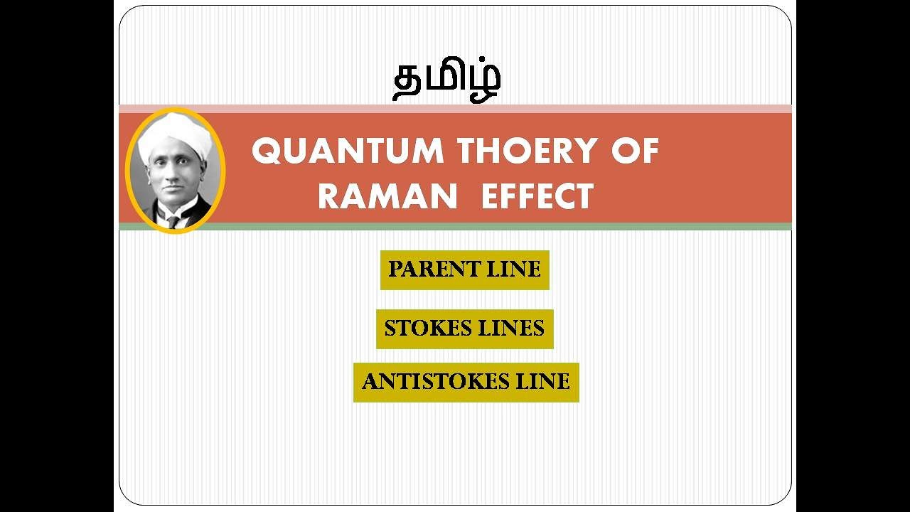 QUANTUM THEORY OF RAMAN EFFECT / RAMAN SPECTROSCOPY - YouTube