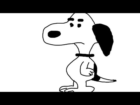 Snoopy drawing for kid's 🐶 Easy Snoopy peanuts drawing 🐕 cartoon ...
