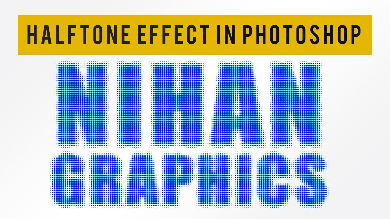 How to use halftone effect in photoshop - photoshop tutorial - YouTube