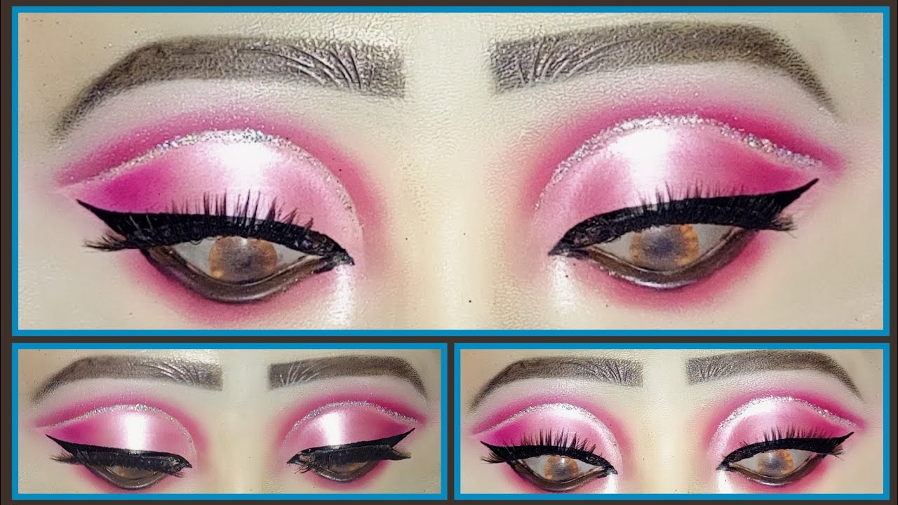 Simple Pink Smokey Eyeshadow Tutorial/Easy Eye Makeup:GlamWorld - YouTube