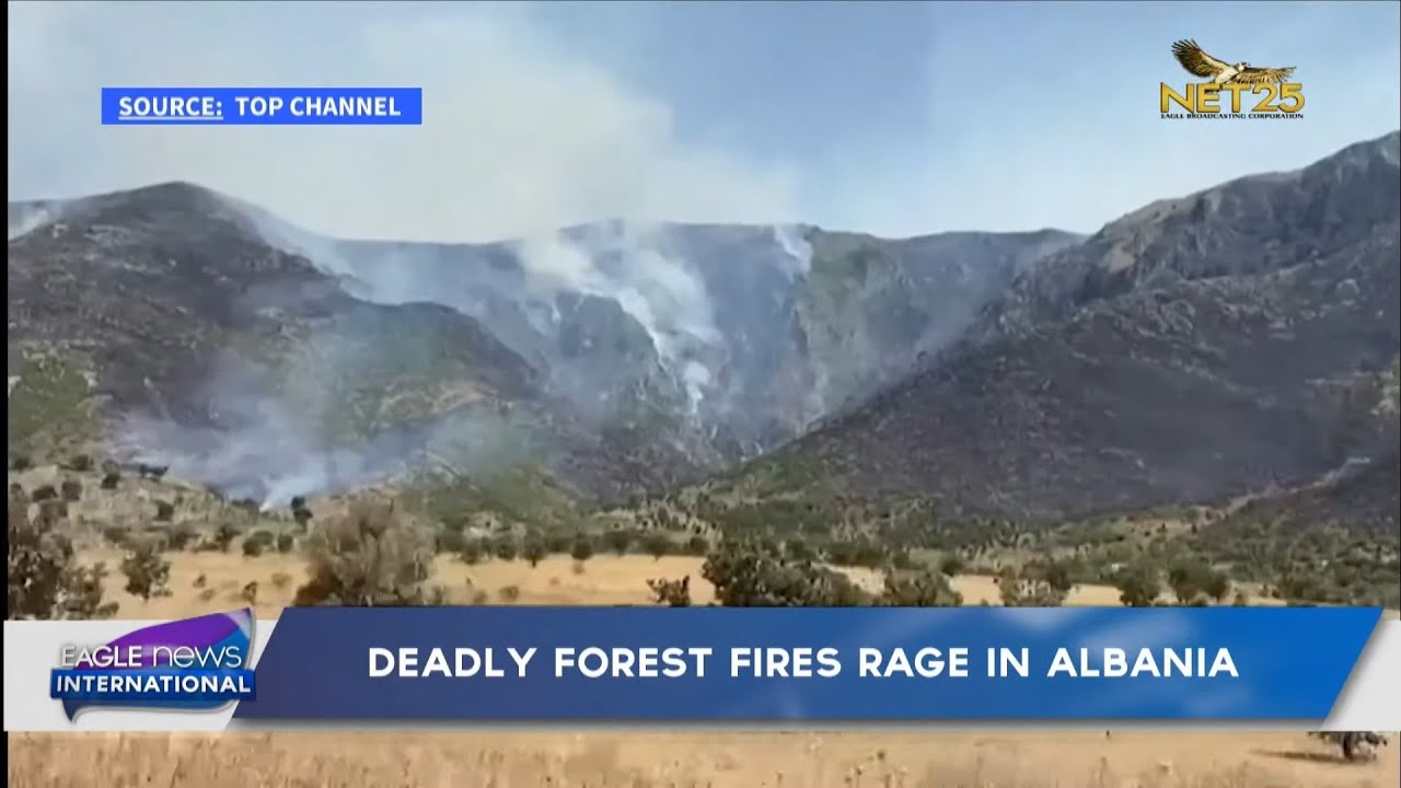 Deadly forest fires rage in Albania - YouTube