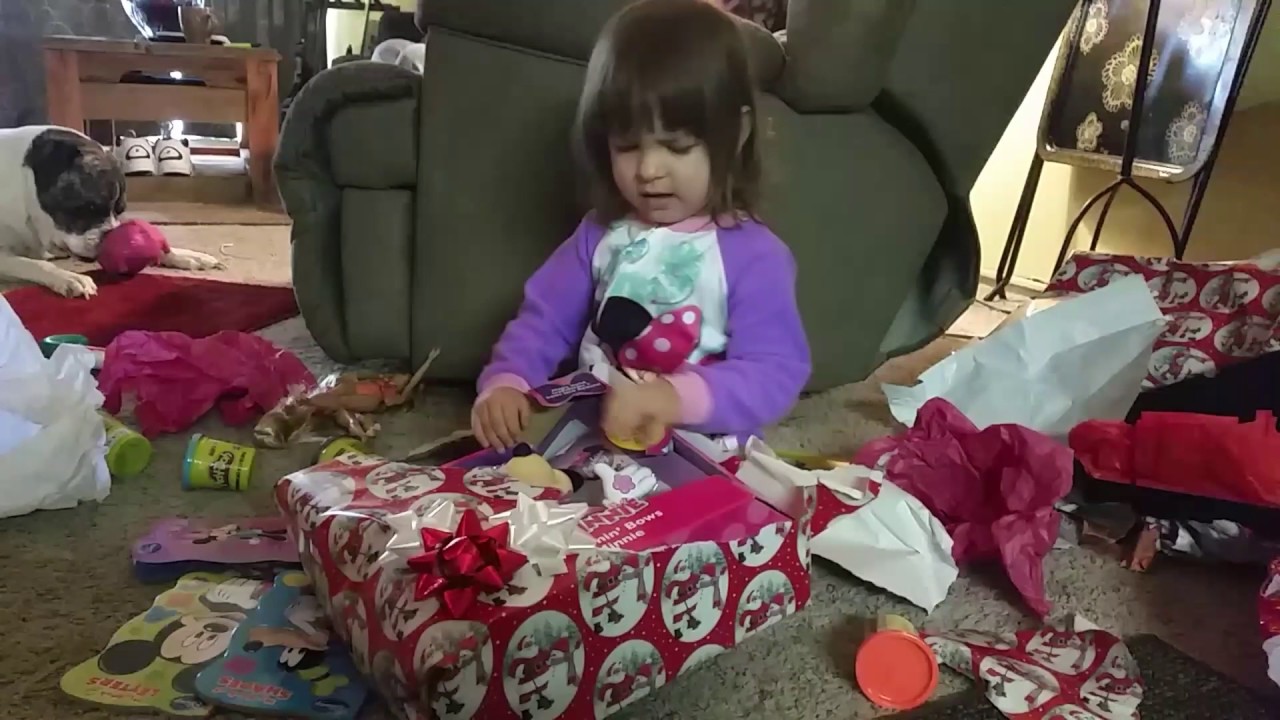 Emily opening presents - YouTube