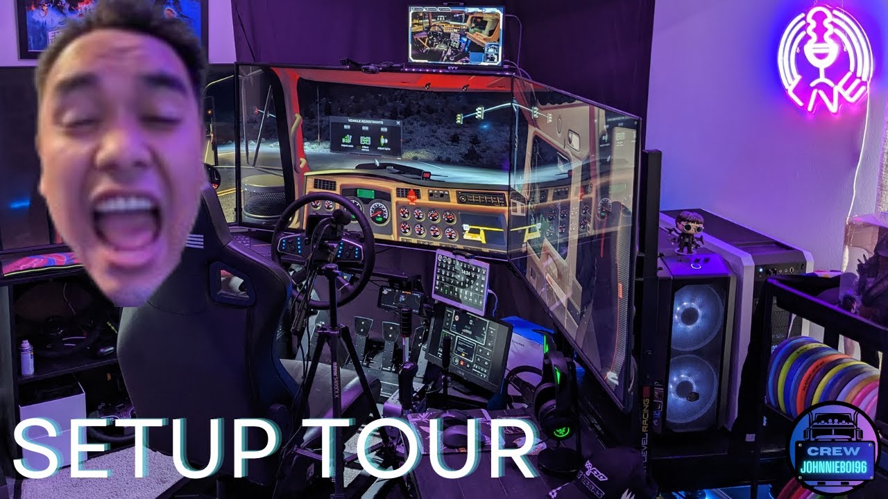 Driving Simulator Setup Tour for Streaming - YouTube