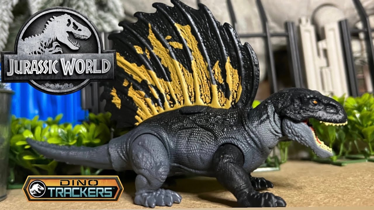 Jurassic world dino trackers Edaphosaurus figure review - Mattel ...