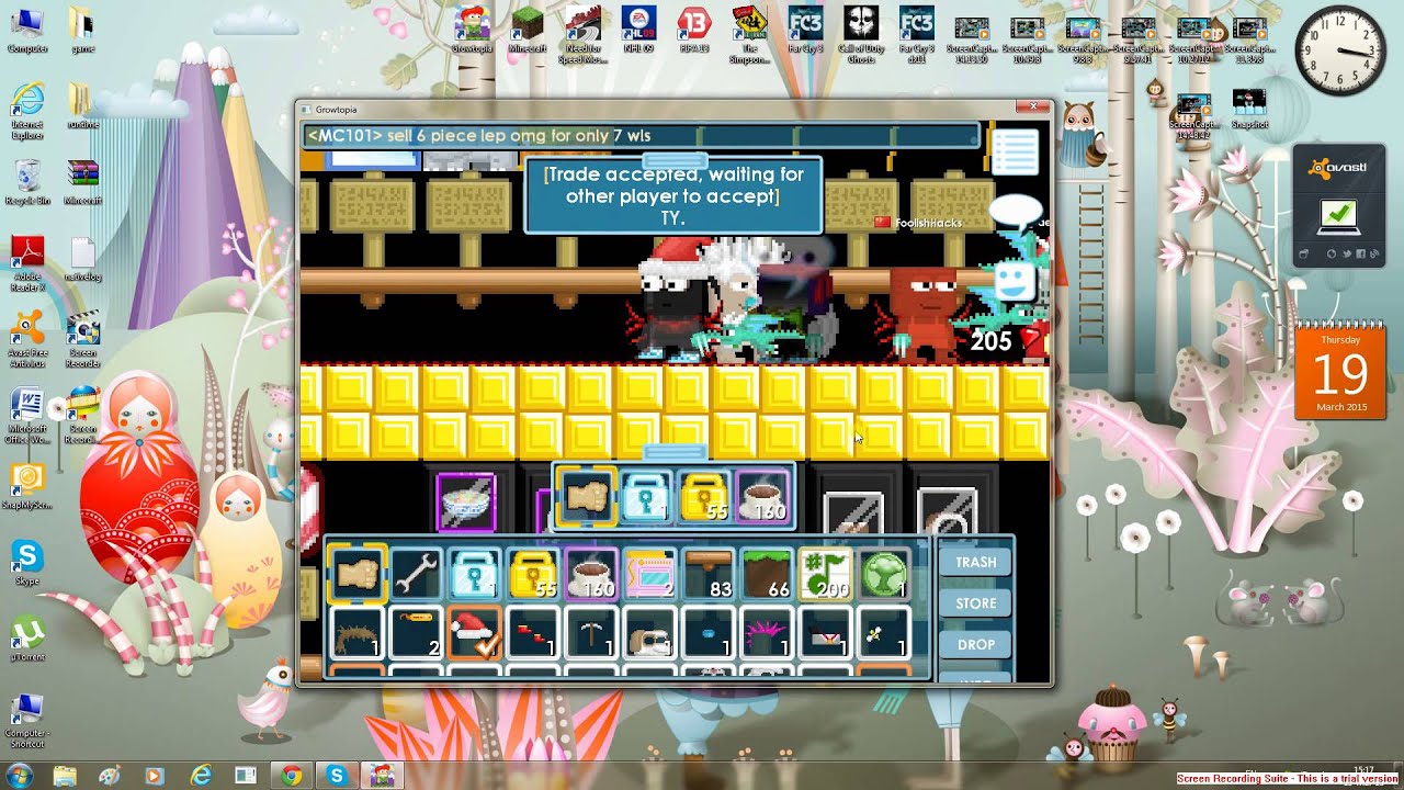 Growtopia selling angel wings,robe and ice drag! - YouTube