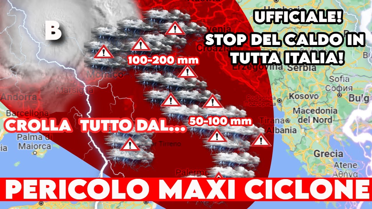 METEO- CROLLA L'ESTATE C'E LA DATA: POSSIBILE CICLONE E RISCHIO MAXI ...