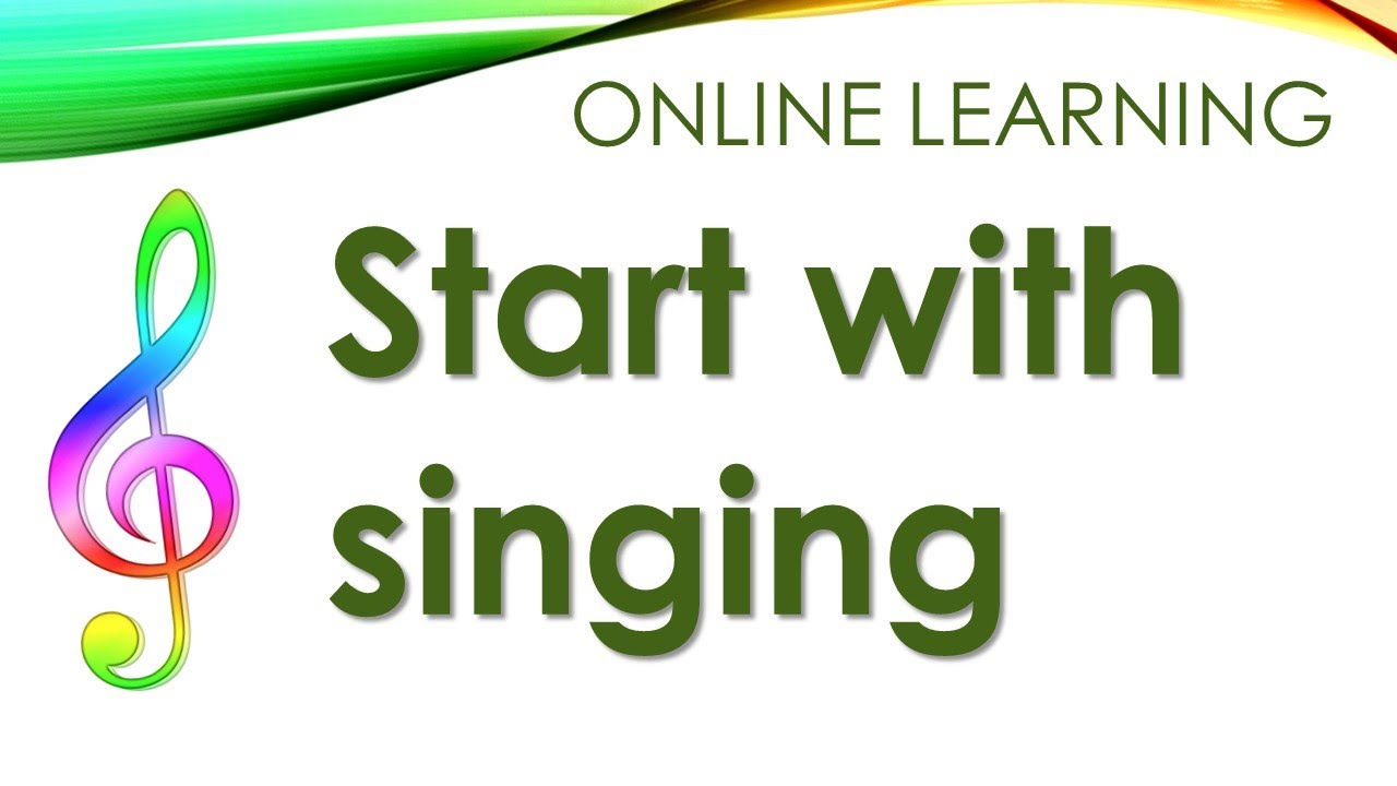 Music lesson online. "Start with singing" - YouTube
