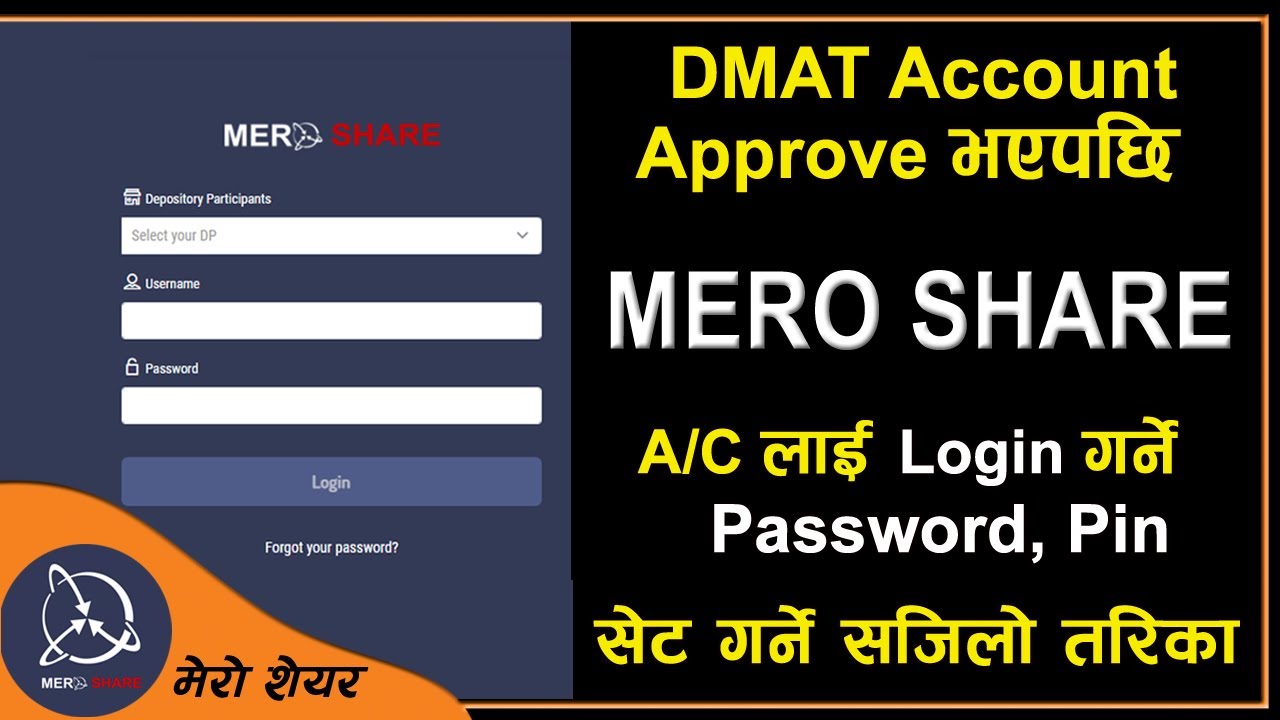 How to open mero share account | learn mero share |create change ...