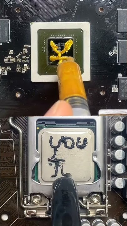 İşlemci ve ekran kartı termal macun uygulama testi. - YouTube