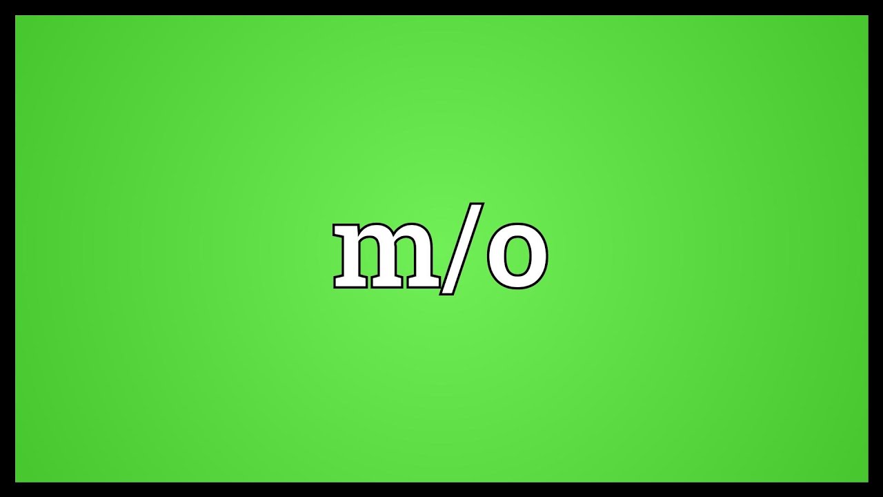 M/o Meaning - YouTube
