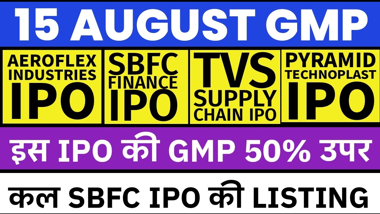 SBFC FINANCE IPO GMP TODAY | AEROFLEX INDUSTRIES IPO GMP | PYRAMID ...