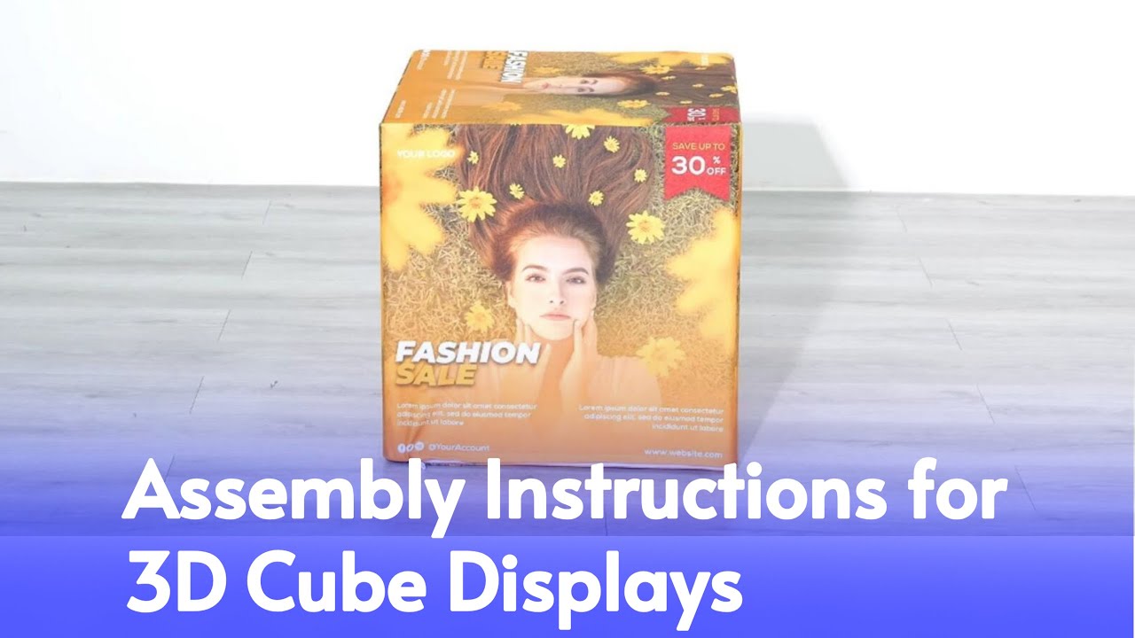 Assembly Instructions for 3D Cube Displays - YouTube