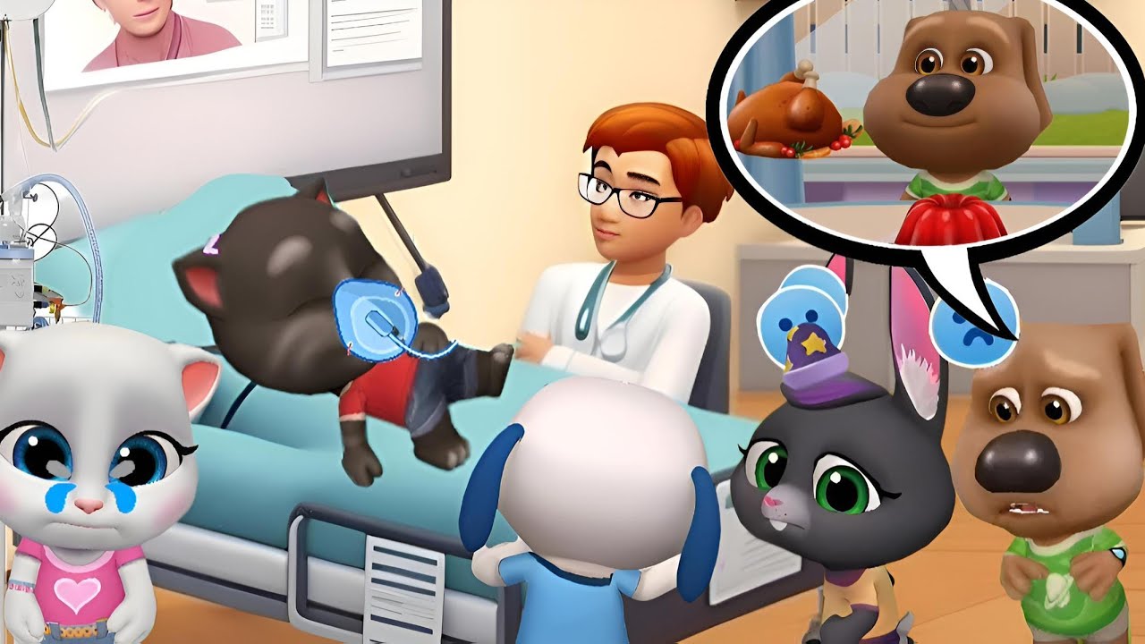 Ben Did It… But Tom Ends Up in the Hospital. My Talking Tom and friend ...