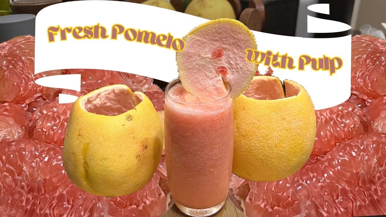 Fresh Pomelo Smoothie With Pulp - YouTube