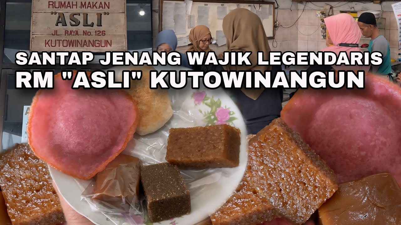 NIKMATI WARUNG JENANG DAN WAJIK RM ASLI DARI 1960 KULINER JADUL - YouTube