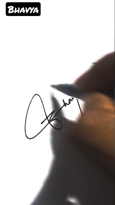 ️ How To Create A Signature !! Best Signature Style Of My Name | Best Signatures Style #Bhavya # ...