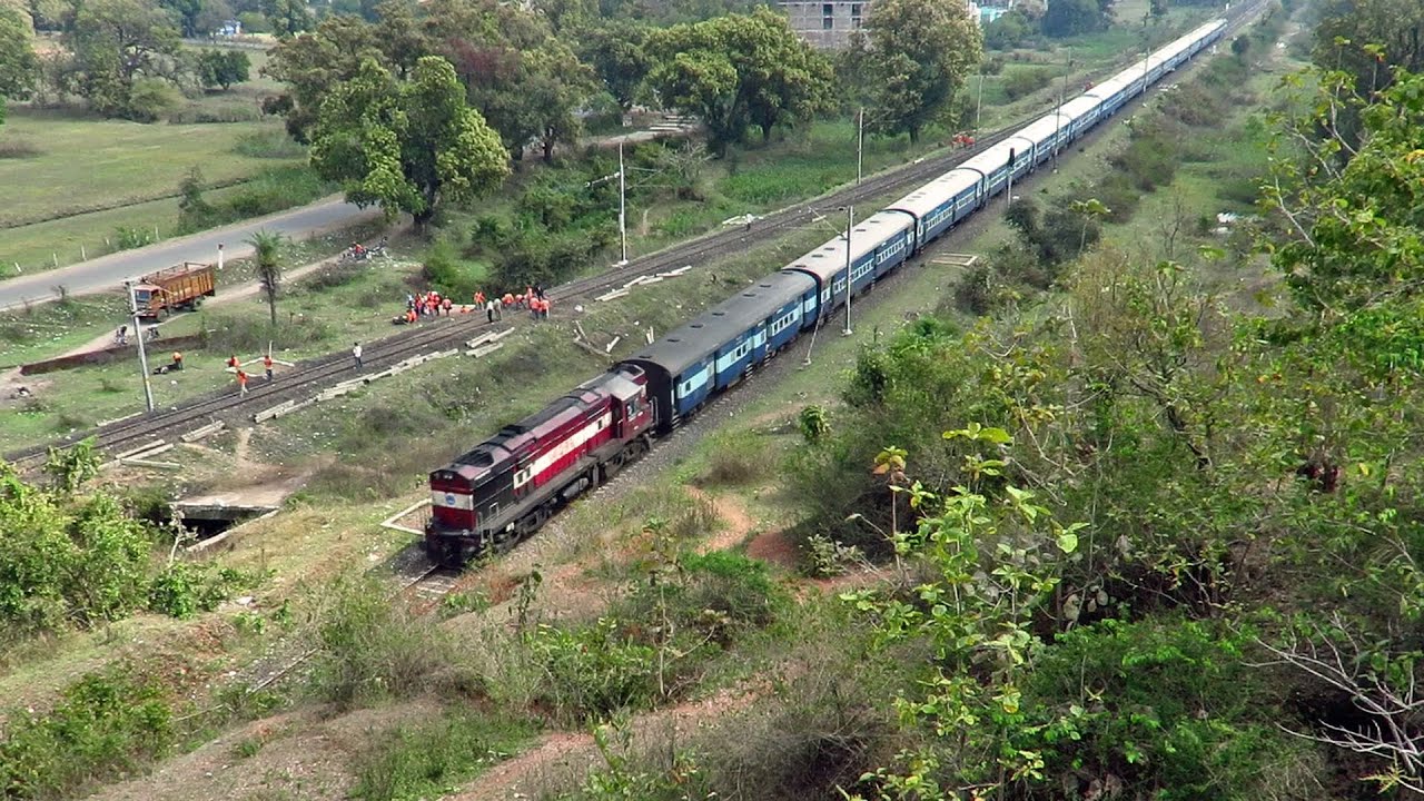 Bird's Eye View Of PATALKOT Express From Sonaghati Temple - YouTube