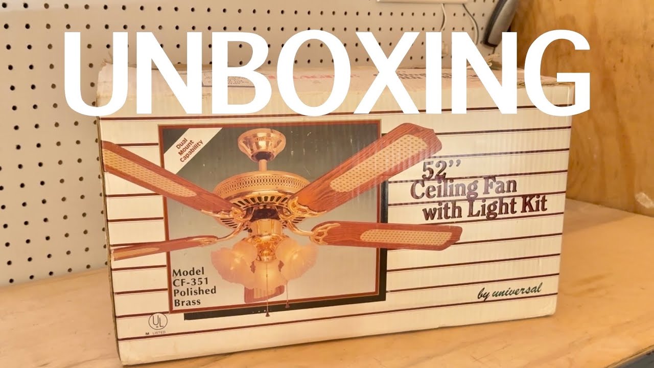Unboxing: Universal “CF-351” Ceiling Fan - YouTube