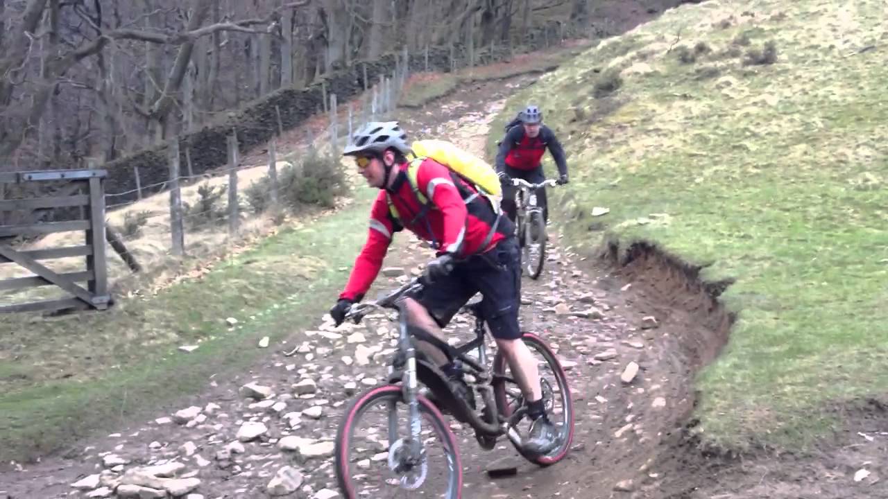 Matt and lerk on the top section of hagg farm descent - YouTube