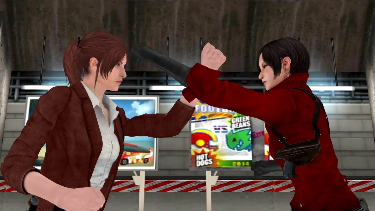 Ada Wong vs Claire Redfield Fight [MMD Resident Evil] - YouTube
