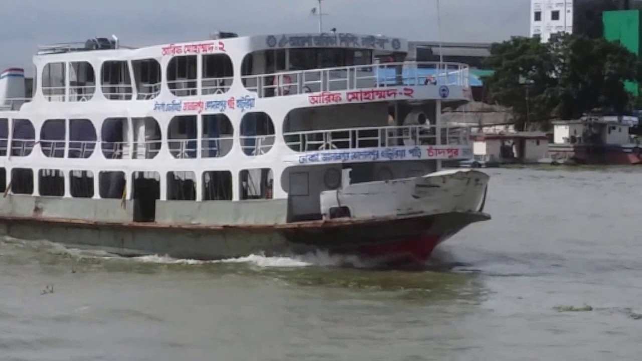 M V Green line water bus view from backside - YouTube
