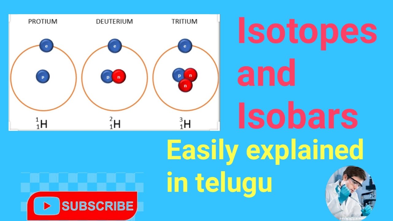 Isotopes and Isobars in telugu for class 11 (Inter) in 1 minute - YouTube