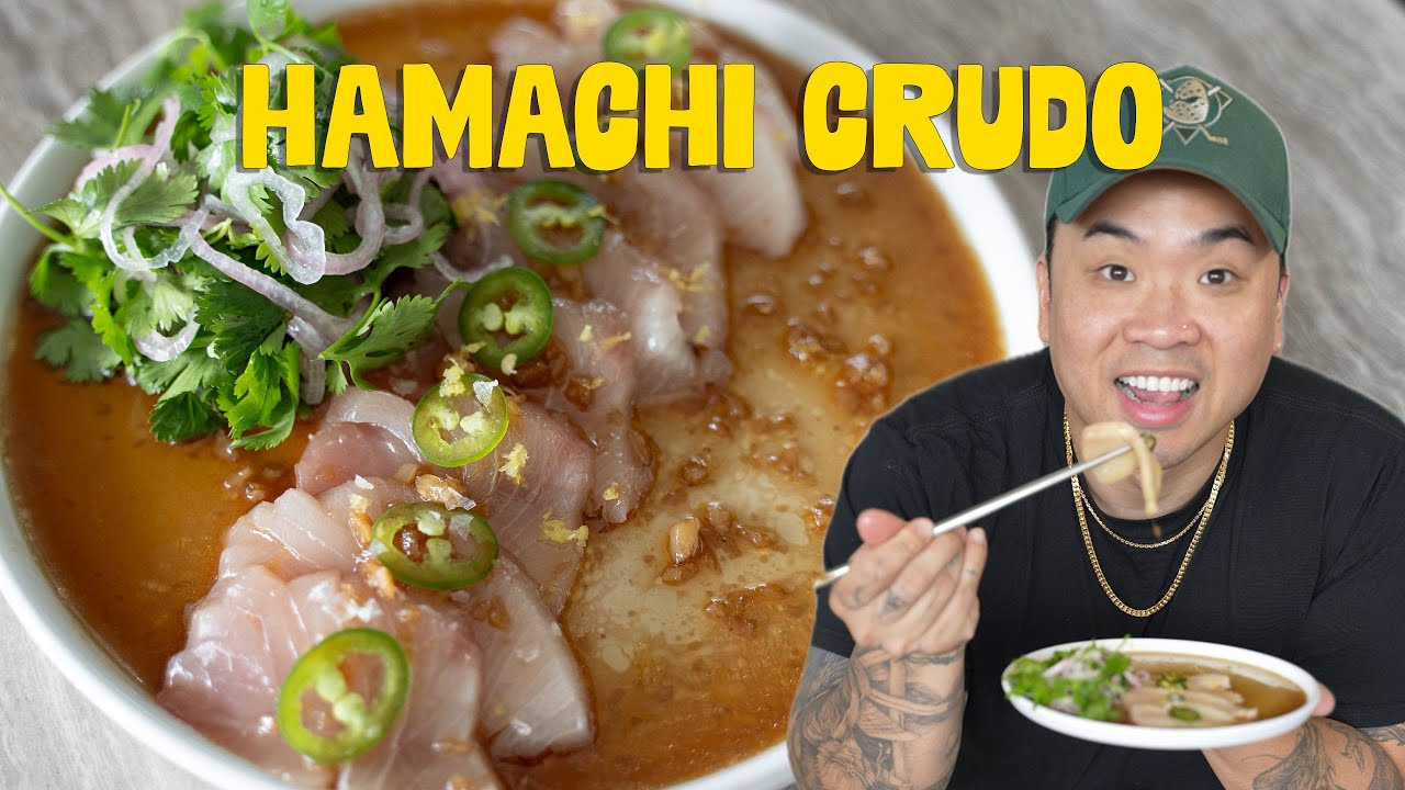 How to Make: Hamachi Crudo with Yuzu Ponzu Sauce - YouTube