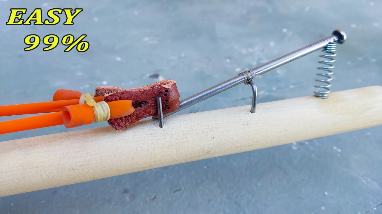DIY Slingshot - easy and powerful - YouTube