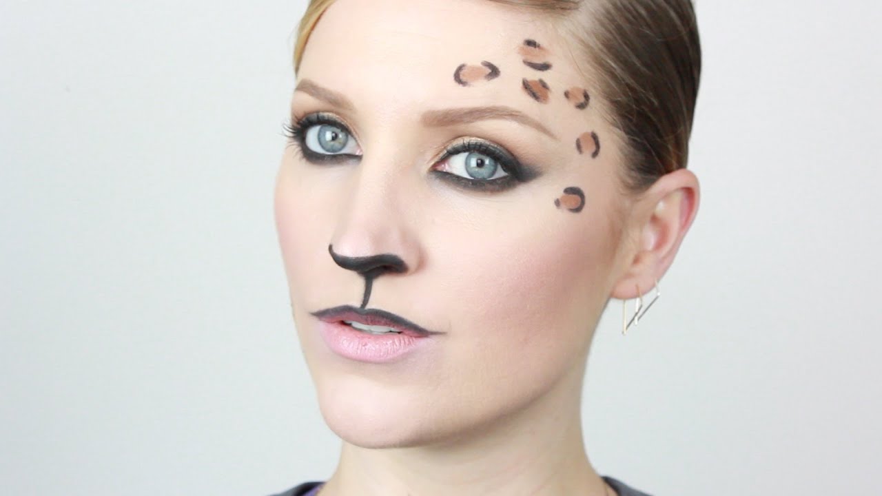 Halloween Makeup Leopard Tutorial - YouTube