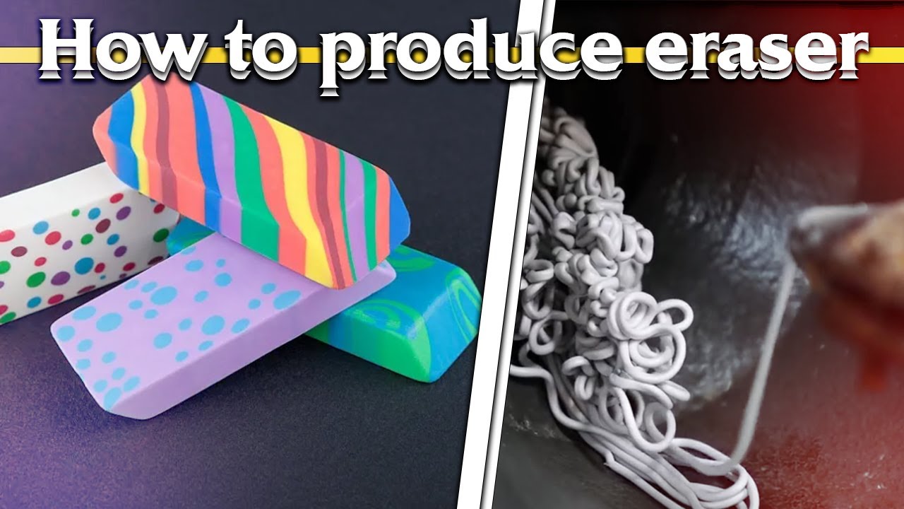 You Won't Believe This Is How Eraser Is Made! - YouTube
