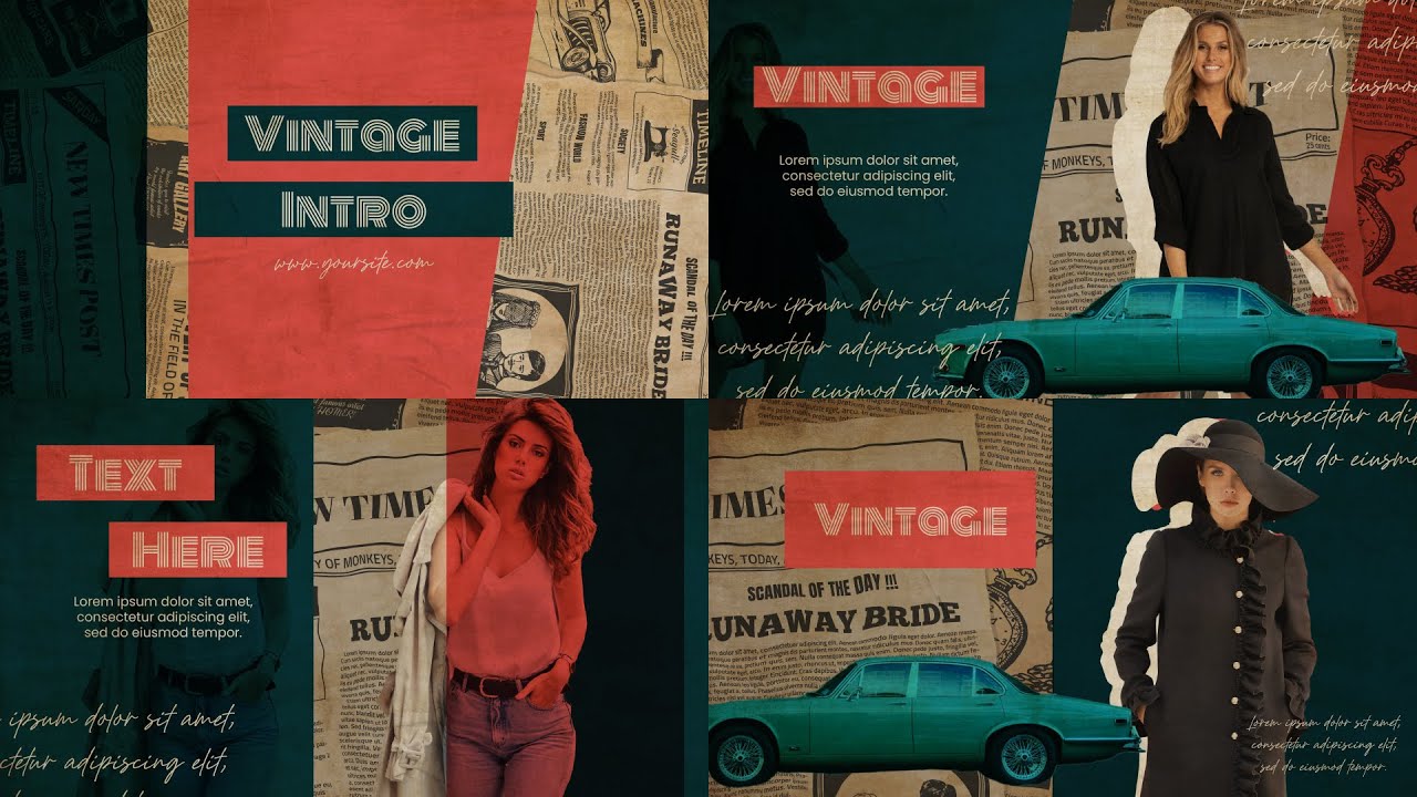 Vintage Intro Premiere Pro Templates | Make Your Intro Videos Look ...
