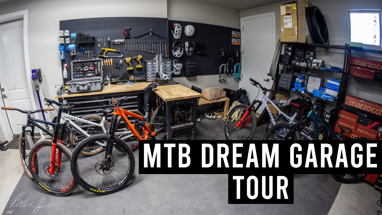 An In-Depth Tour Of My Dreamy MTB Garage - YouTube
