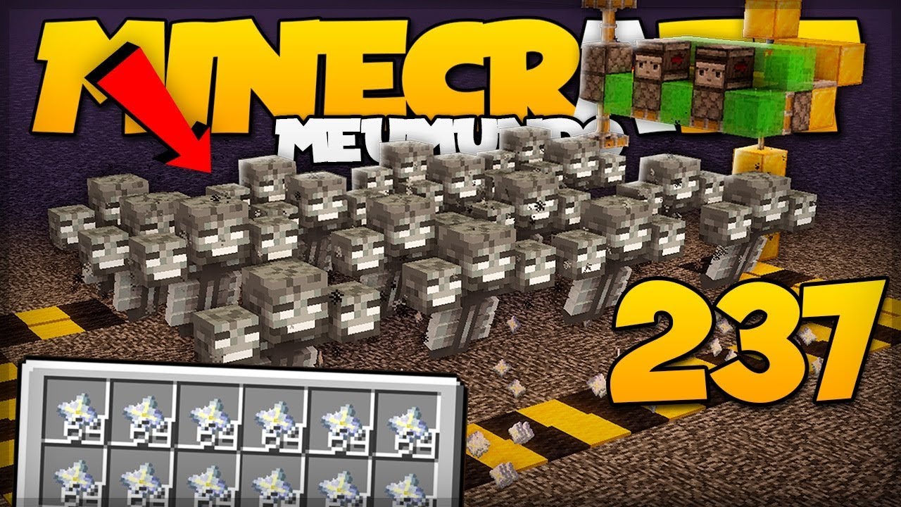 FARM de ESTRELA DO NETHER (NETHER STAR) // Meu Mundo #237 // Minecraft ...