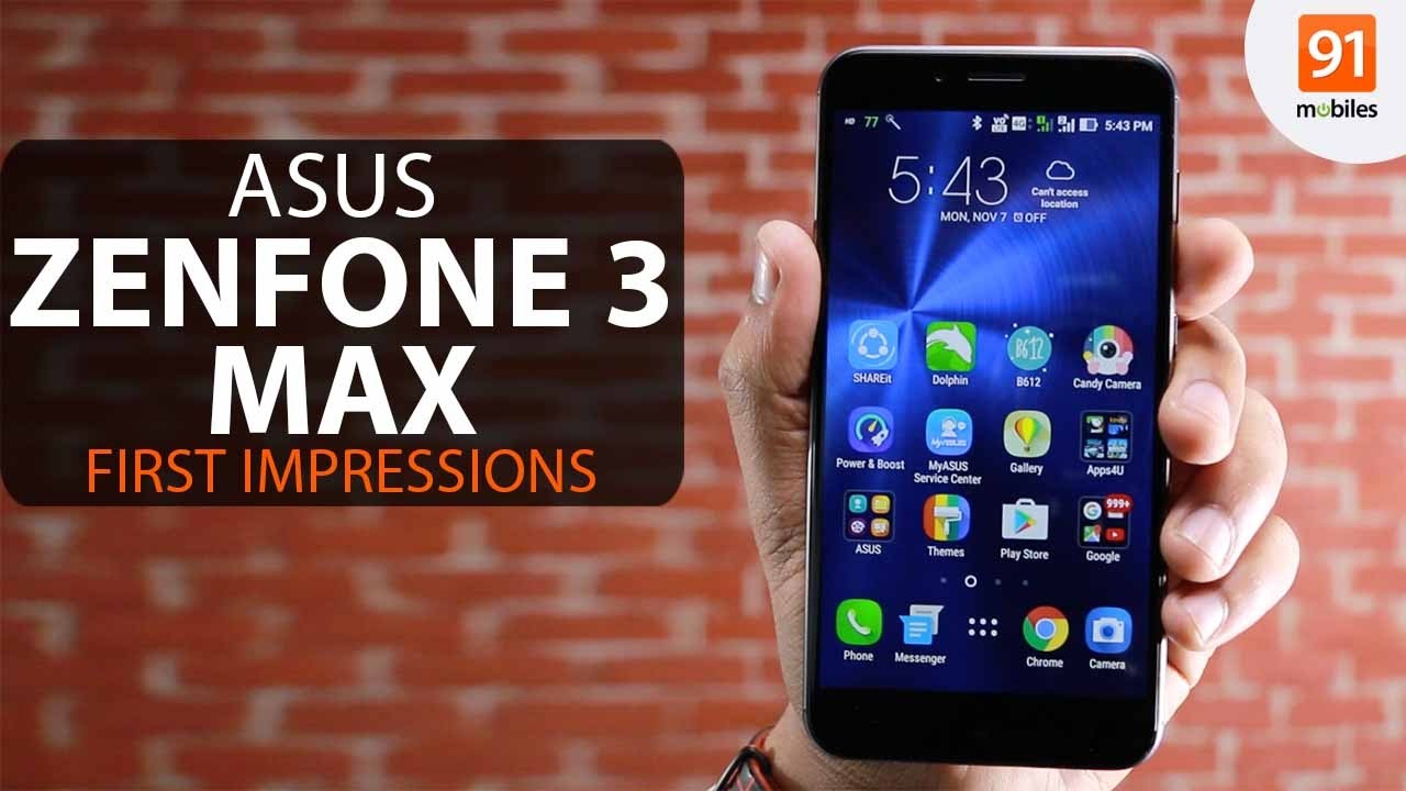ASUS ZenFone 3 Max: First Look | Hands on | Price - YouTube