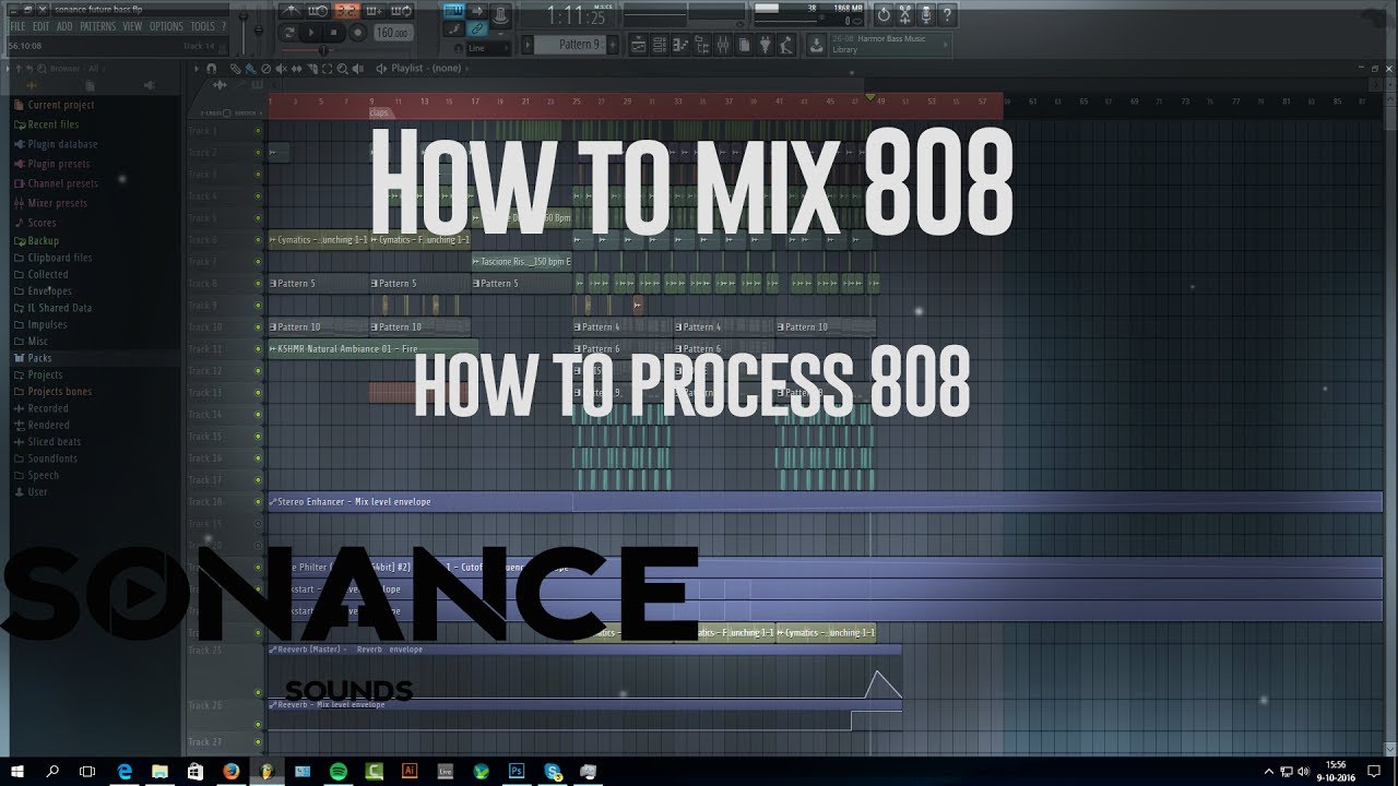 How To Mix 808 - How To Process 808 Tutorial [Free FLP] - YouTube