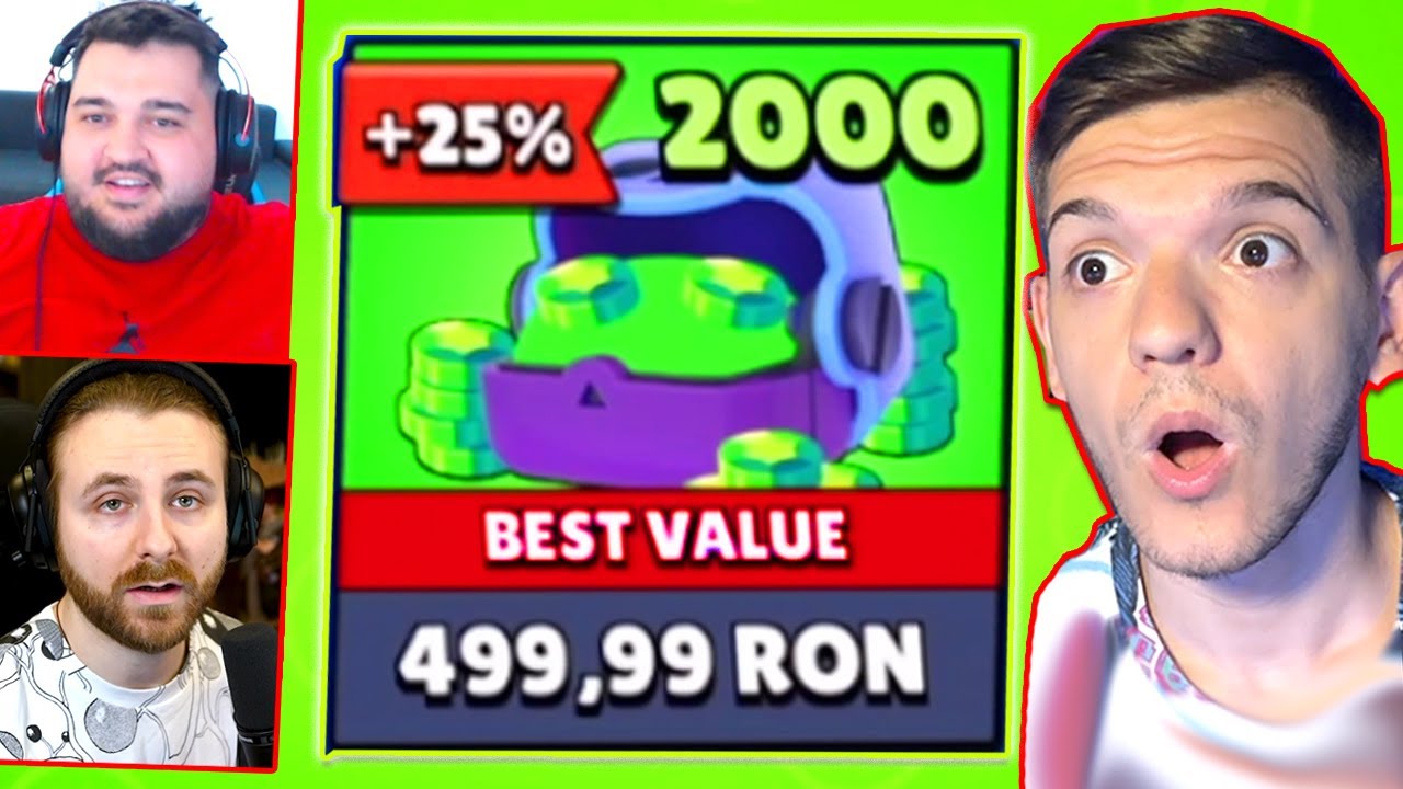 Madalin m-a OBLIGAT sa iau IAR OFERTA 2000 GEM-uri la 499LEI pe Brawl ...