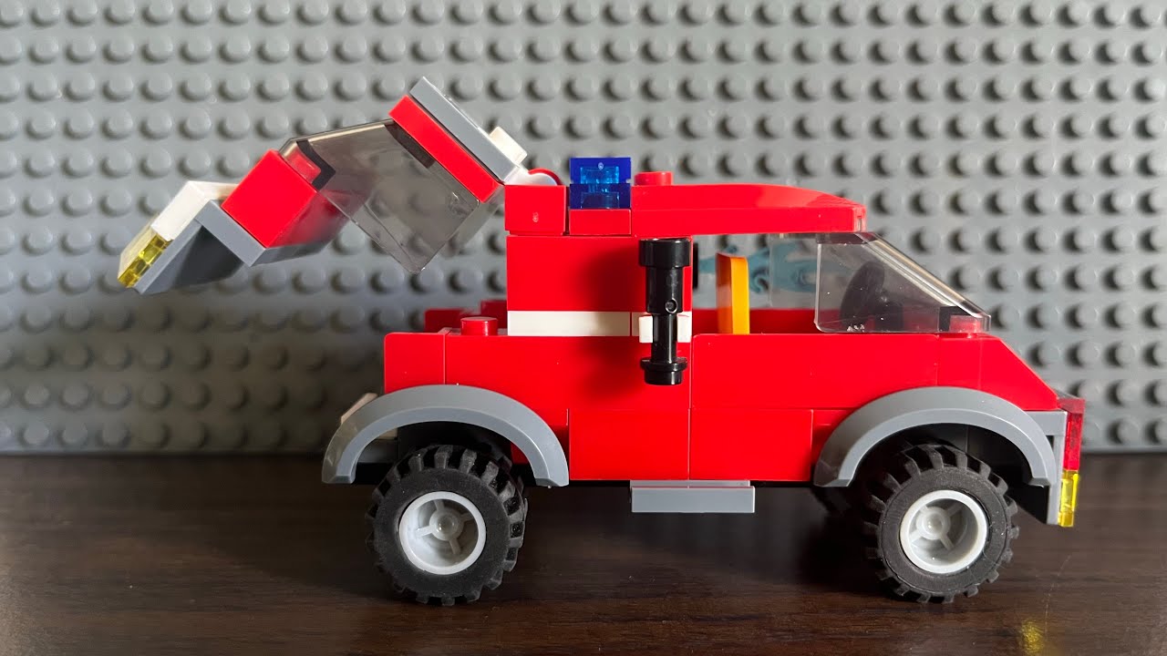 LEGO car | Building a Lego fire rescue car | LEGO Firefighter Car Ready ...