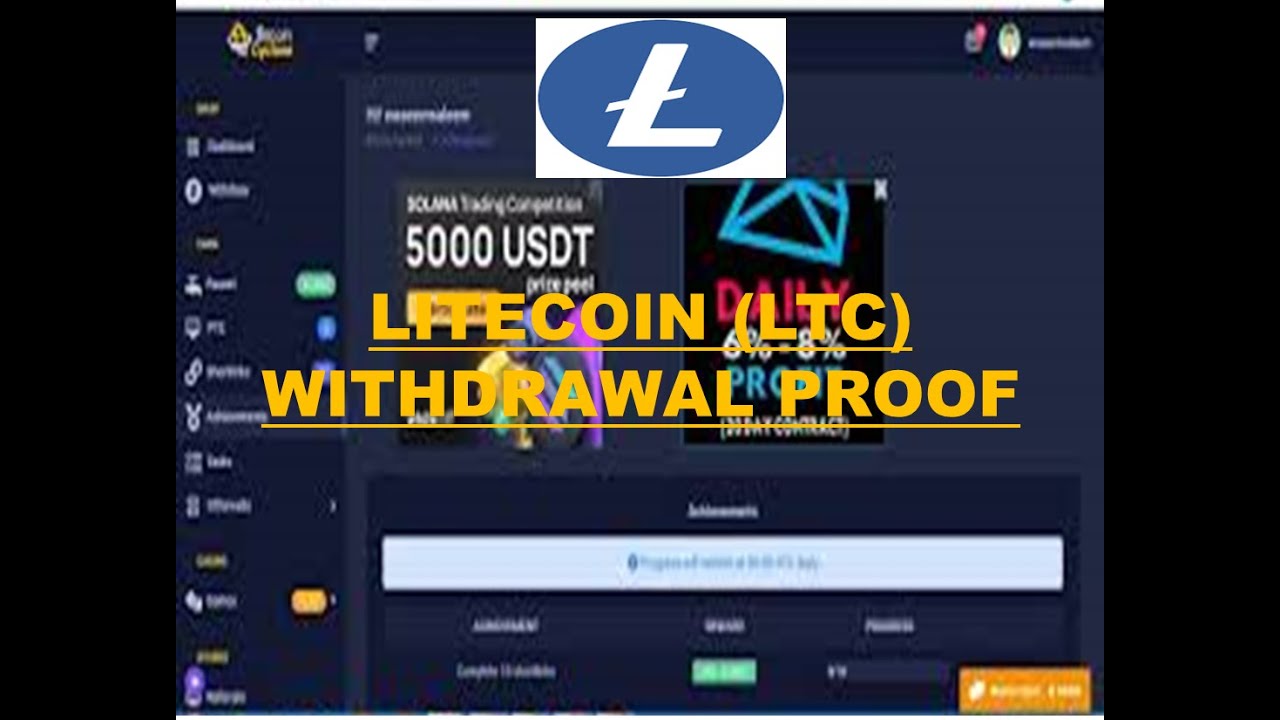 Litecoin (LTC) Withdraw proof - YouTube