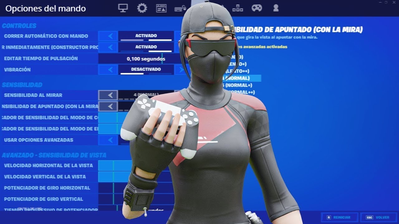 LA MEJOR SENSIBILIDAD 60FPS FORTNITE / PS4 / XBOX ONE / SWITCH ...