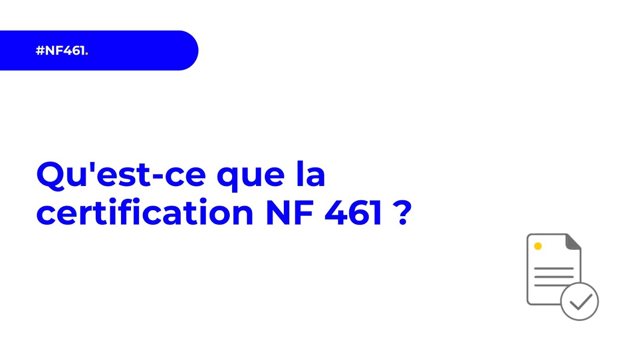 Certification NF 461 | Arkhineo - YouTube