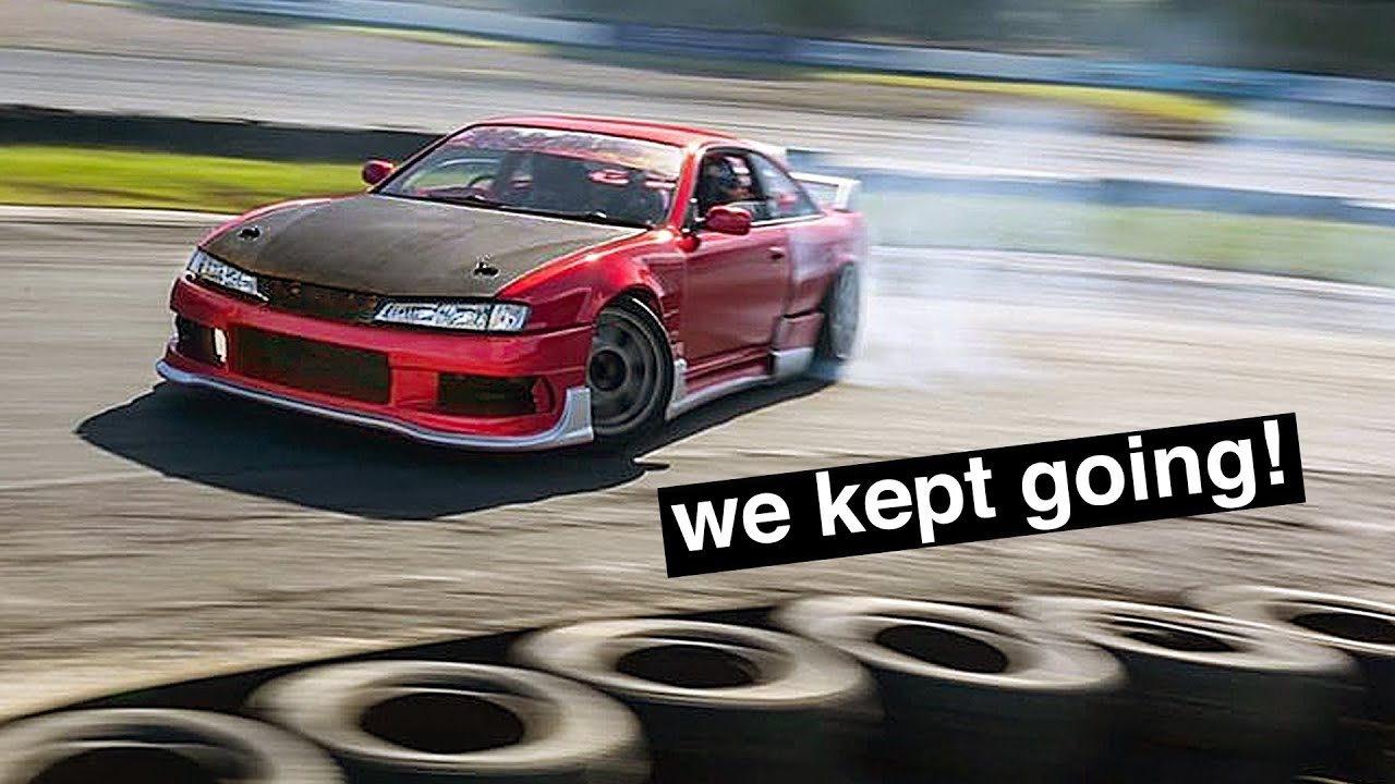 DRIFTING Origin Lab S14 at Teesside Drift Shuumatsu! *Engine GIVING UP ...