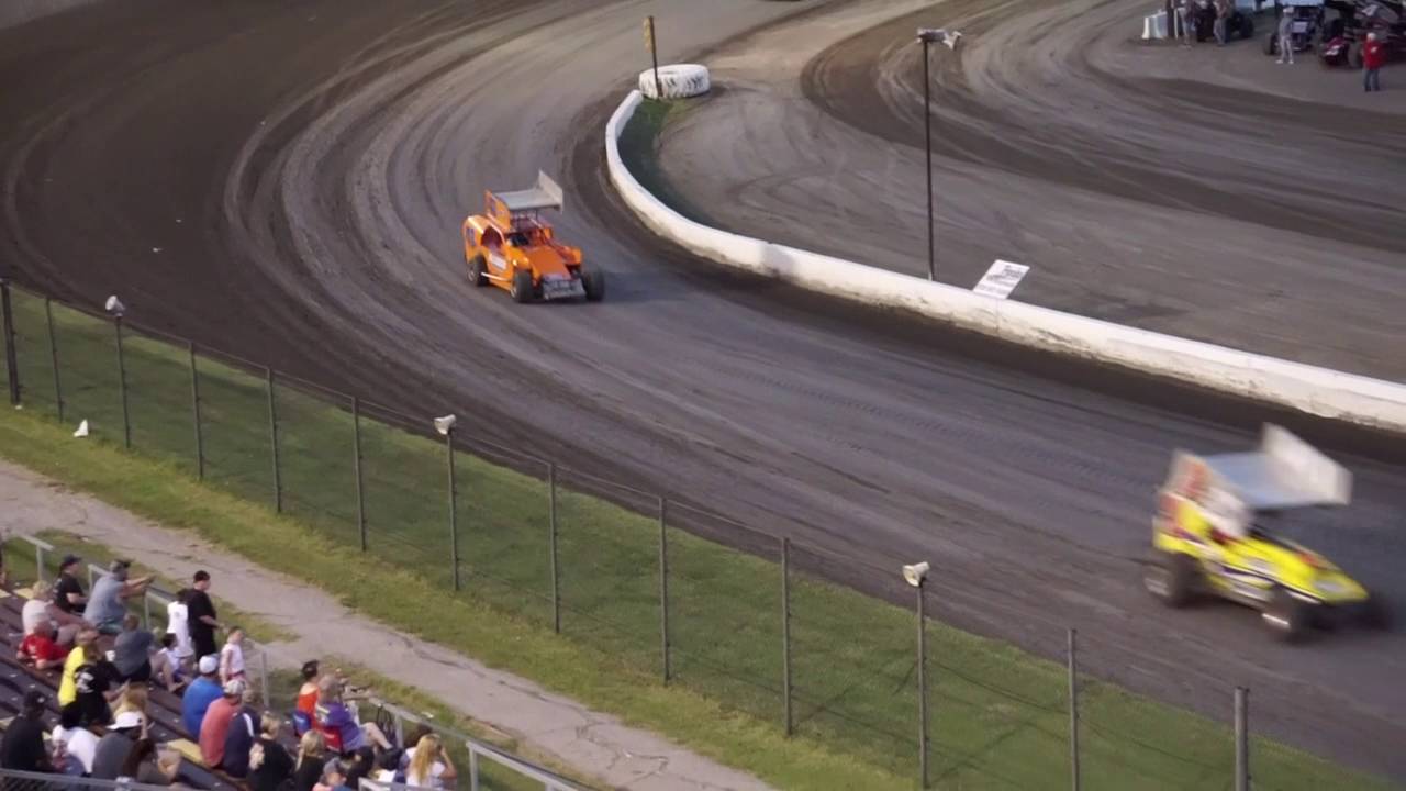 Heat 1 - Texas Wing Modifieds - 6-25-16 - Devil's Bowl - YouTube