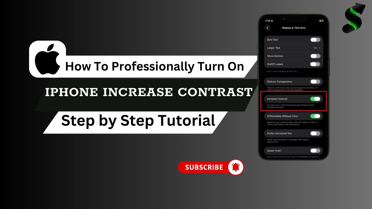 How to Turn On Contrast on iPhone (Boost Visibility Instantly!) - YouTube