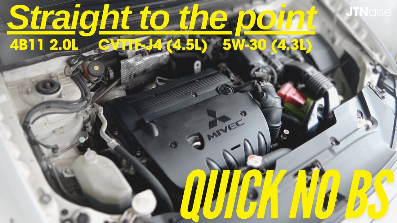 CVT Fluid change & Engine oil ASX, Lancer, inspira complete Guide W ...