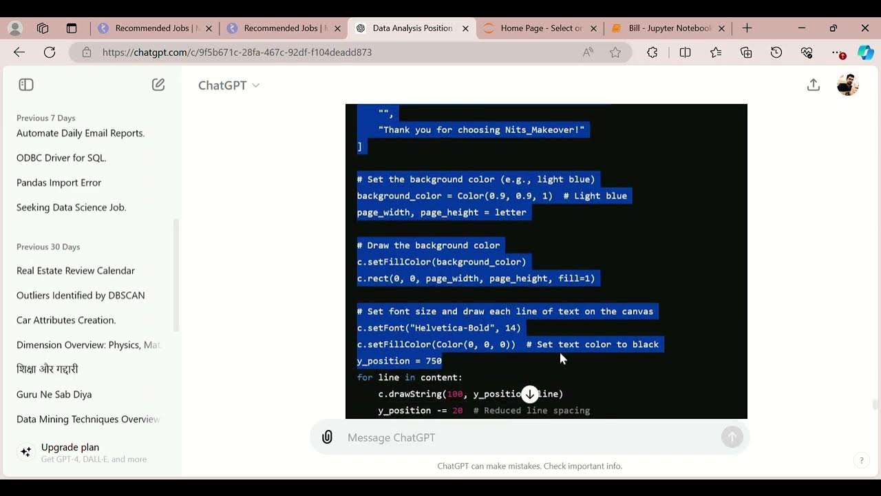 Boost Your Productivity: ChatGPT & Jupyter for PDF Generation! # ...