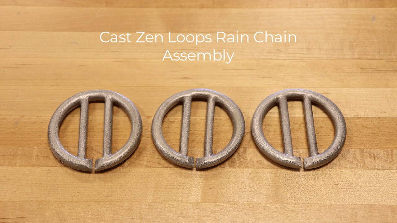 Cast Zen Loops Rain Chain Assembly - YouTube