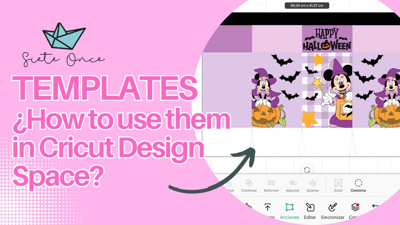 How to use our TEMPLATES in Cricut Design Space? 🖥️☺️ - YouTube